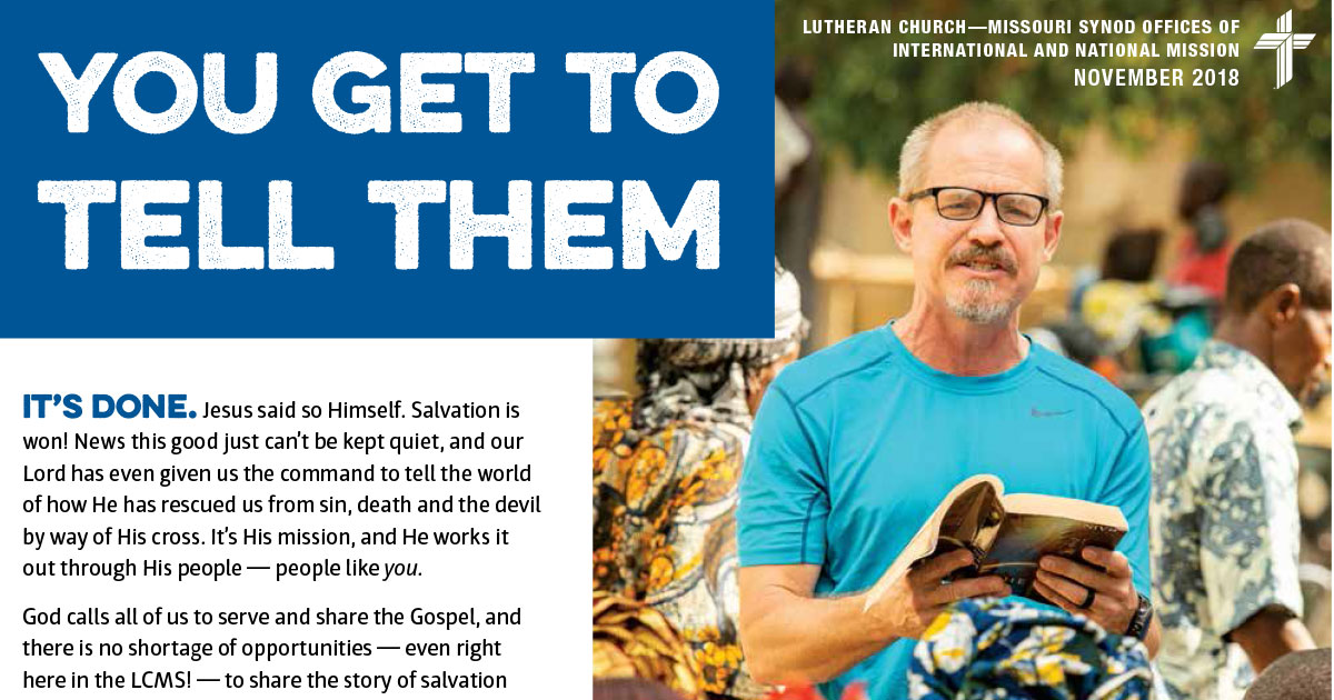 'Reporter' Supplement: You get to tell them -- share the Gospel at home ...